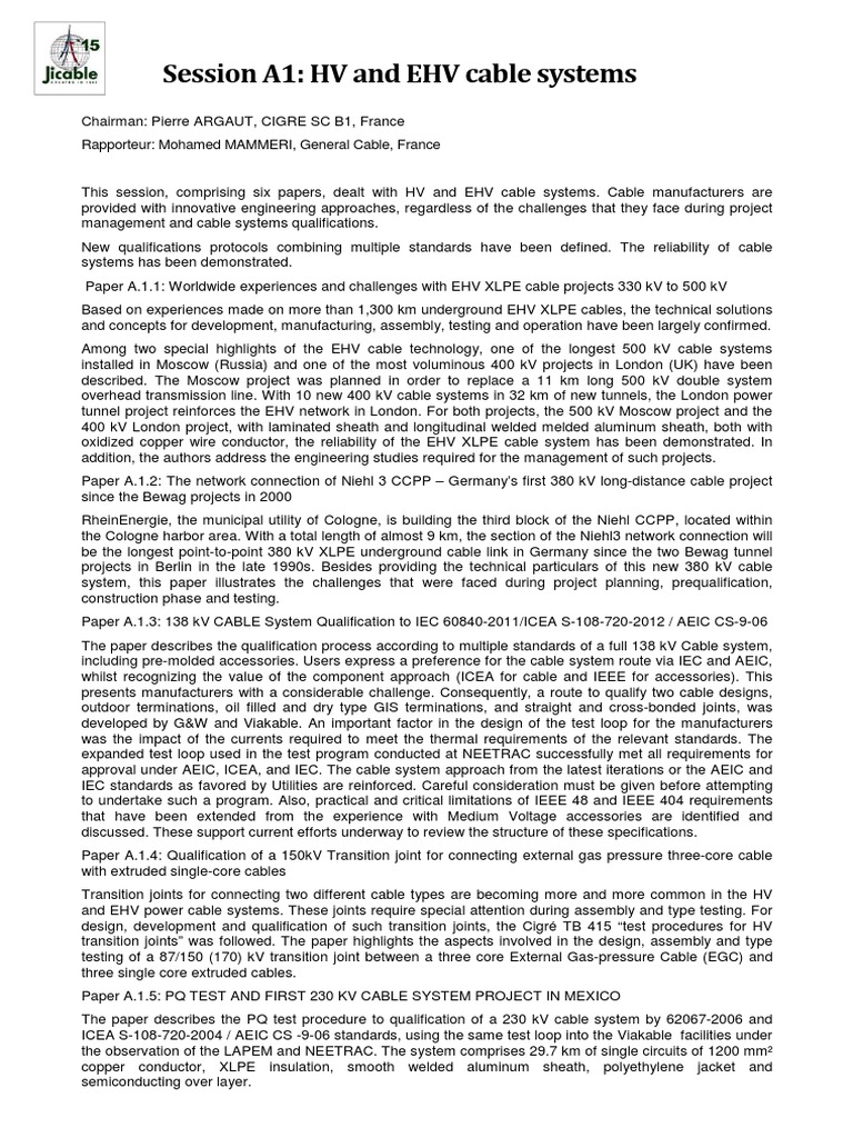 Qualification, Installation Challenges, and Applications of High ...