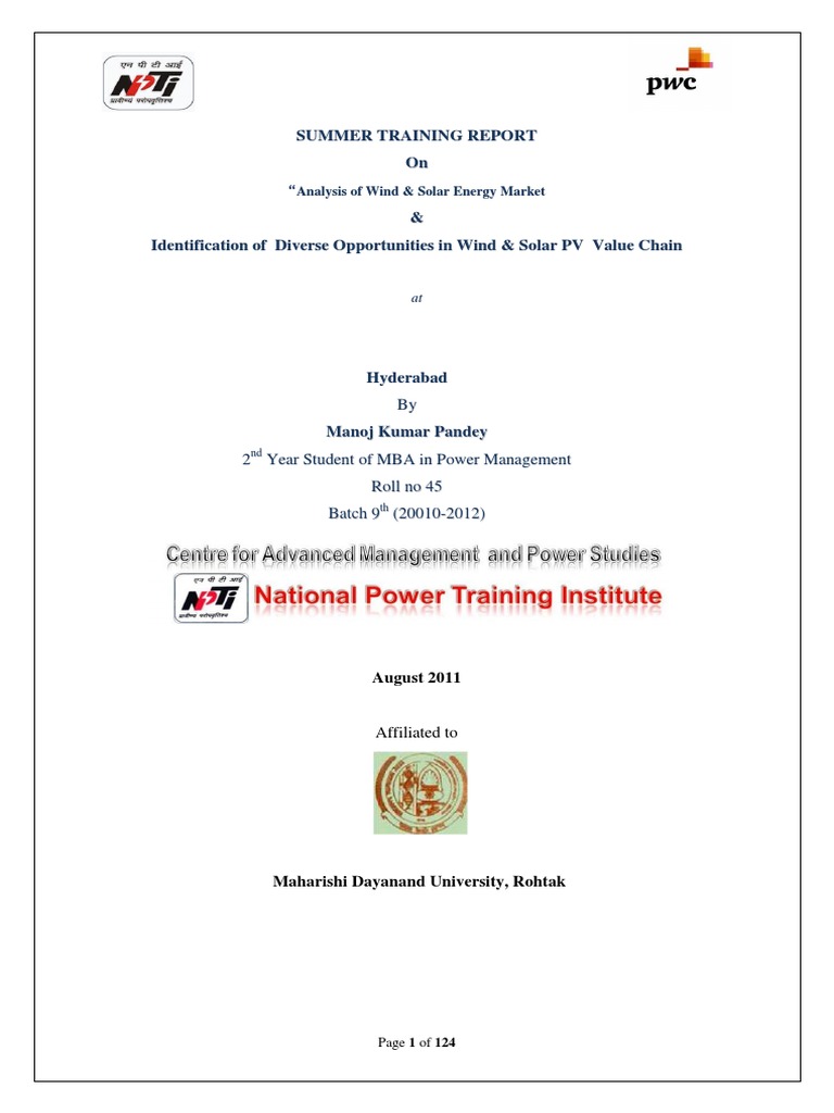 45 - Manoj Pandey - Diverse Opportunities in Wind & Solar Value Chain ...