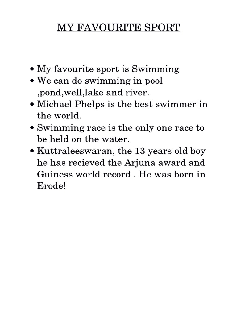 Swimming | PDF