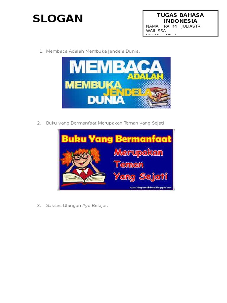Contoh Slogan | PDF | Ilmu Sosial