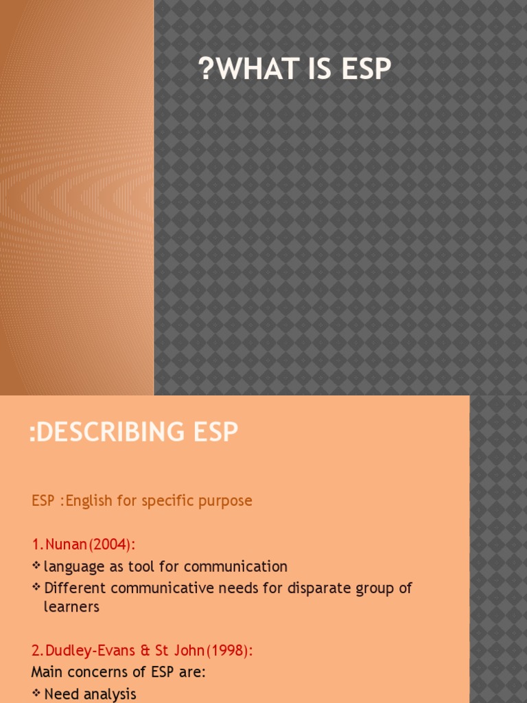 Understanding English for Specific Purposes | PDF | Career & Growth ...