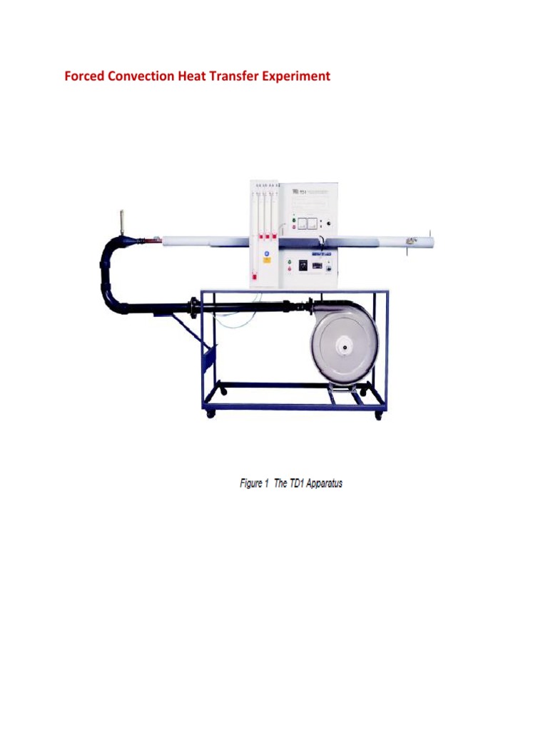Forced Convection Heat Transfer Experiment | PDF
