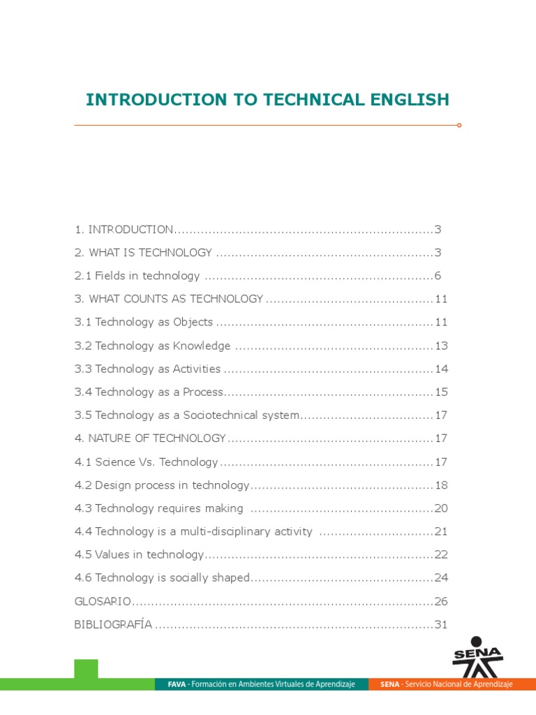 Introduction To Technical English | PDF