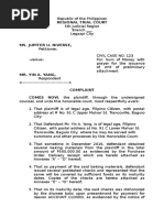 Sample Complaint For Replevin | PDF | Plaintiff | Complaint