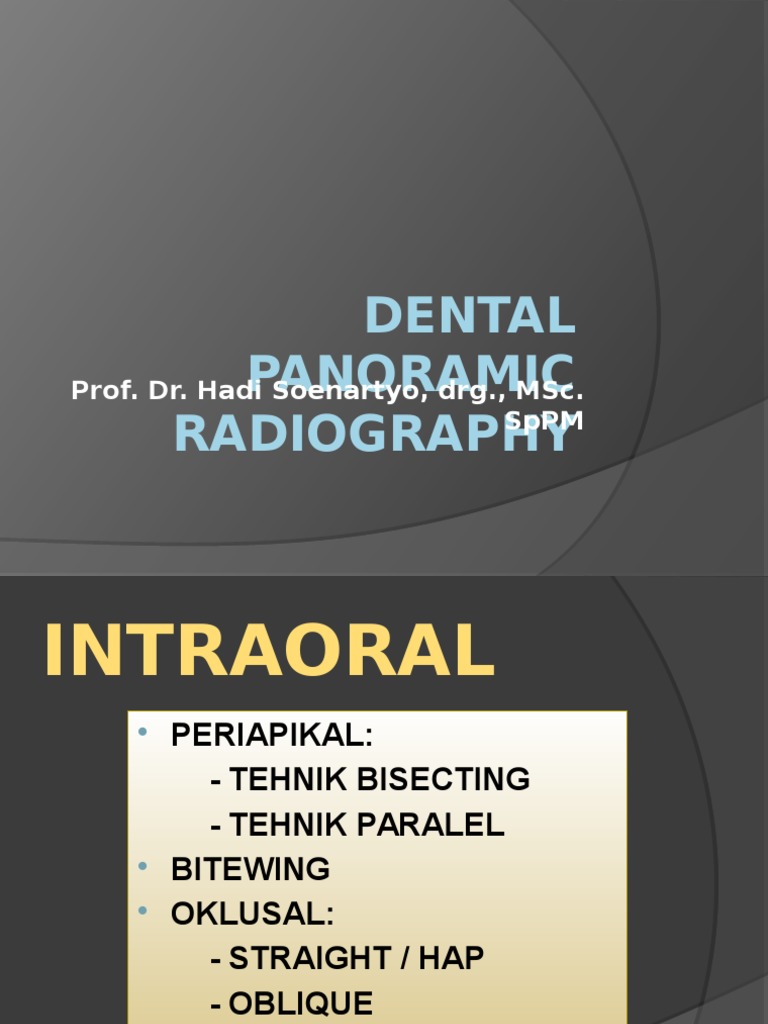Dental Panoramic Radiography | PDF