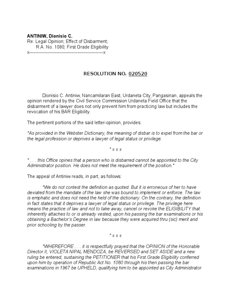 Effect of Disbarment | PDF | Lawyer | Disbarment