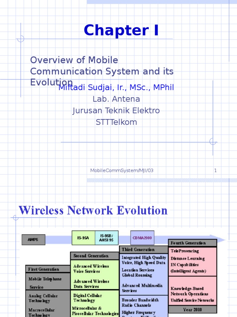 Mobile Communication System Evolution | PDF | 3 G | Mobile Phones