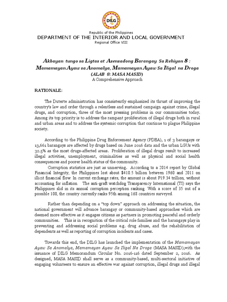 Alab8 Masa Masid Concept Paper (Draft) | PDF | Governance | Volunteering