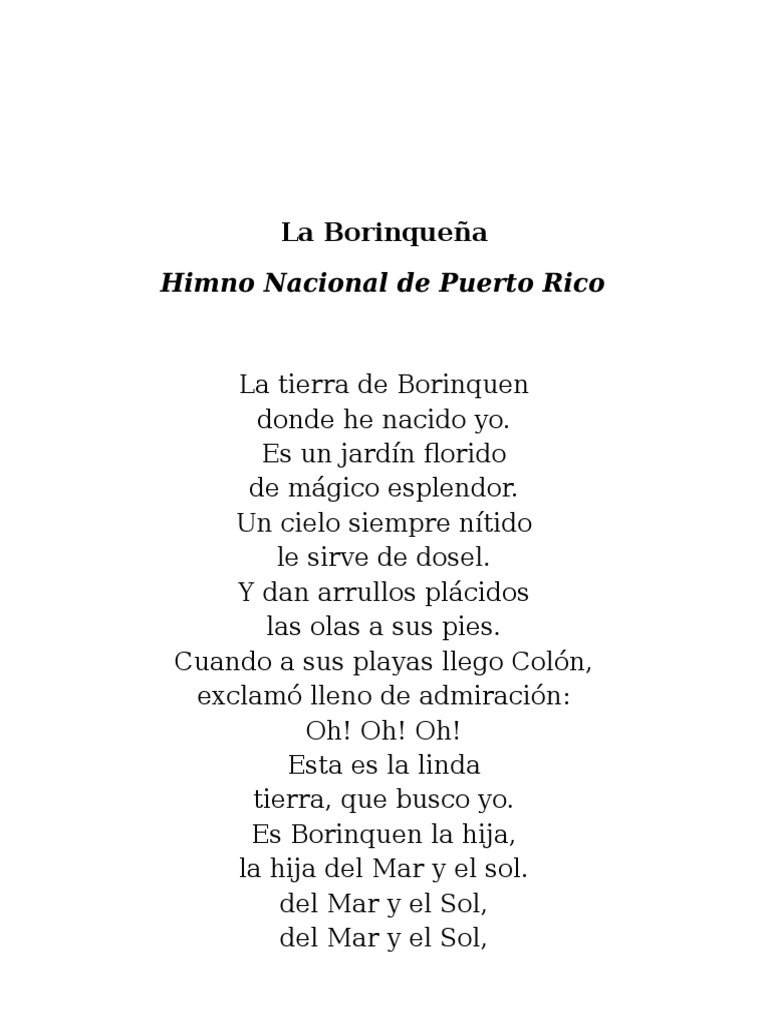 La Borinqueña | PDF