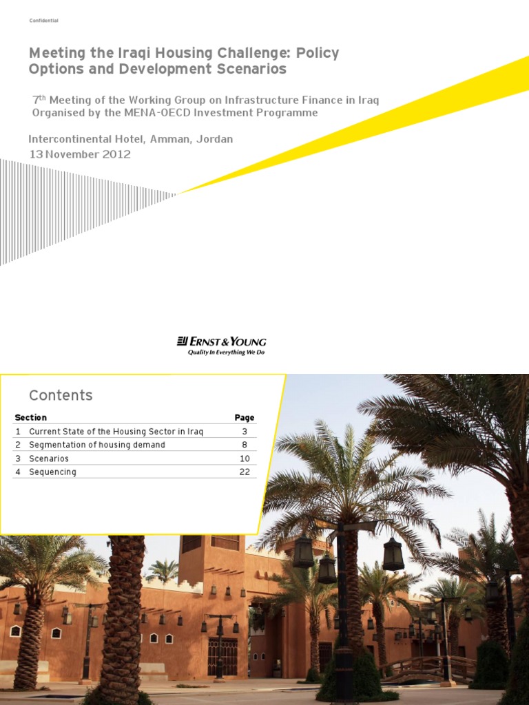Iraqi Housing Policy Options and Scenarios | PDF | Banks | Affordable ...