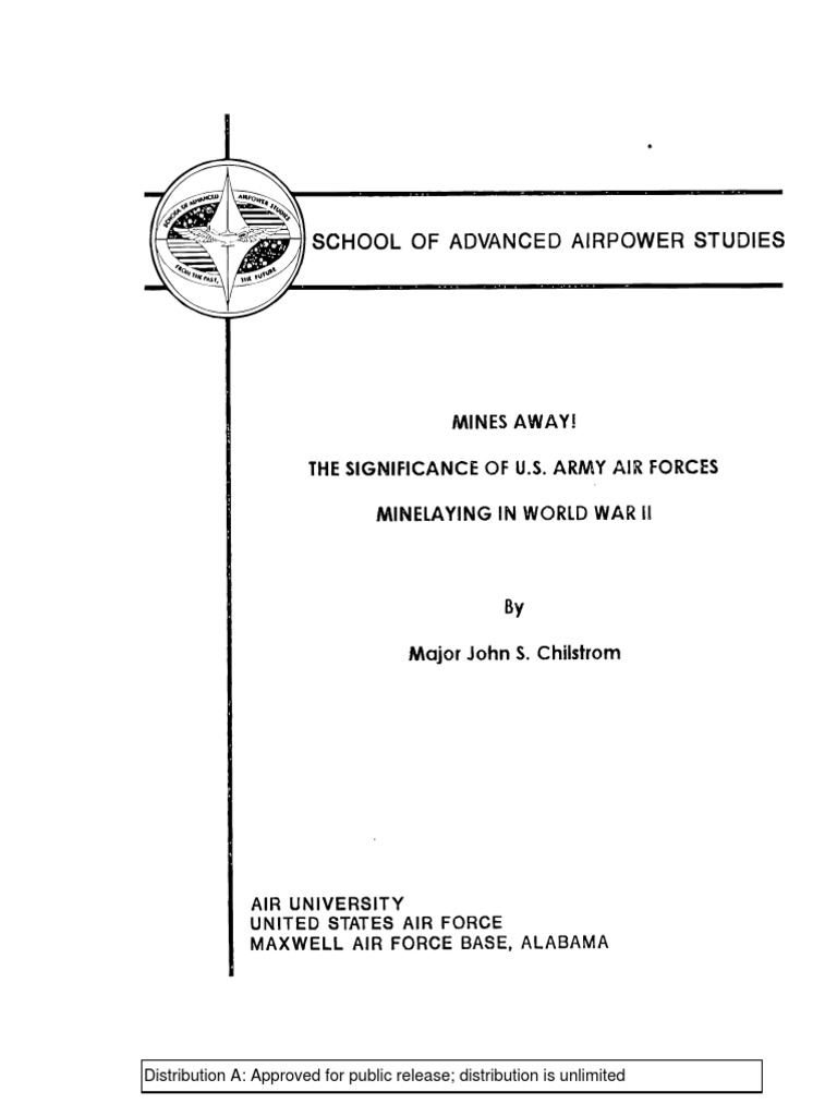 Operation Starvation | PDF | Naval Mine | Consolidated B 24 Liberator