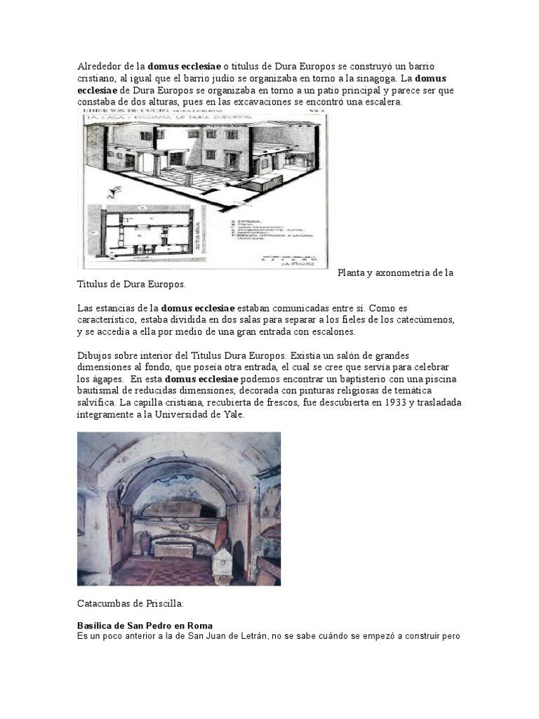 Dibujo de Una Domus Ecclesiae | PDF | Diseño arquitectonico | Arquitectura