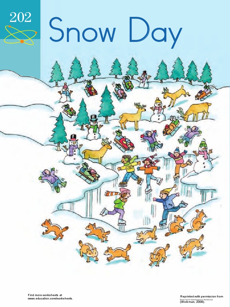 Snow Day: Find More Worksheets at (Workman, 2008) - Reprinted With ...