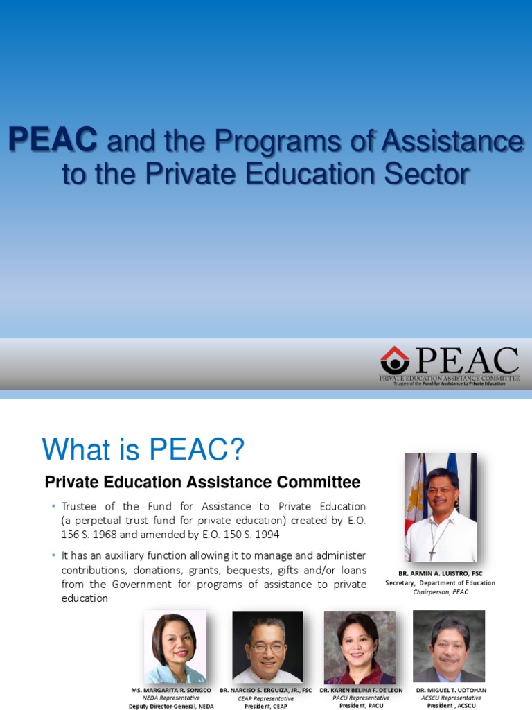 PEAC and Programs of Assistance | PDF | Metro Manila | Business