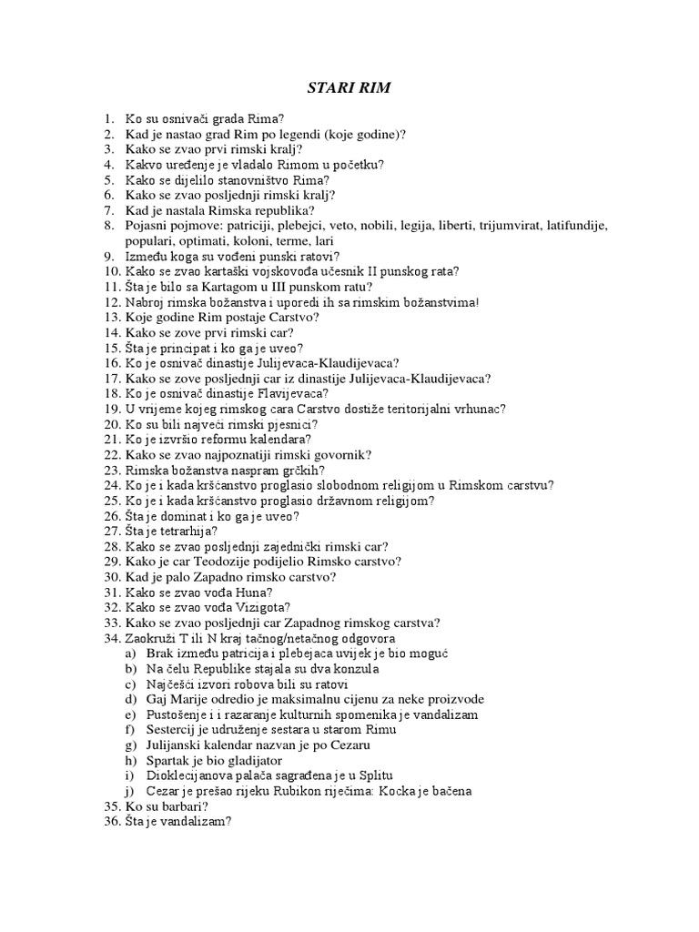 Stari Rim | PDF