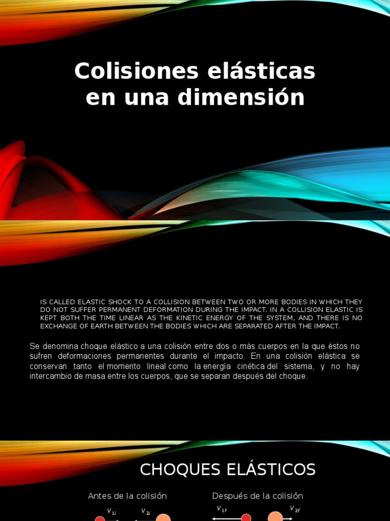 Colisiones Elásticas: Teoría y Ejemplos | PDF | Elasticidad (Física ...