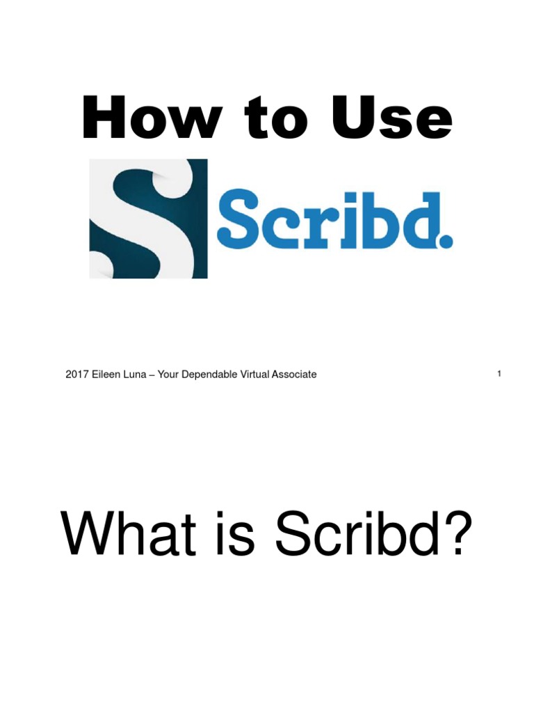 Eileen - Luna - How To Use Scribd PDF | PDF | Scribd | Computer File