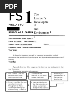 Field Study 1 PORTFOLIO TEMPLATE | PDF