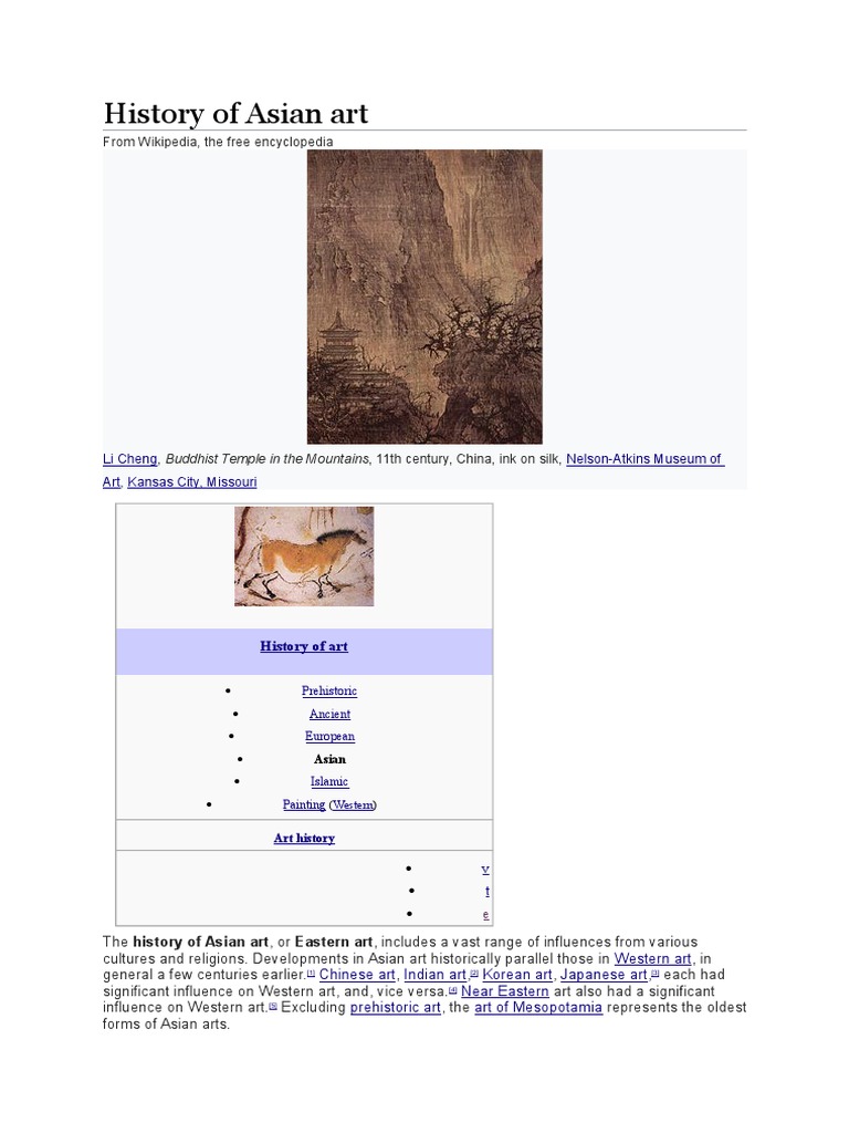 History of Asian Art | PDF | Sculpture | Paintings