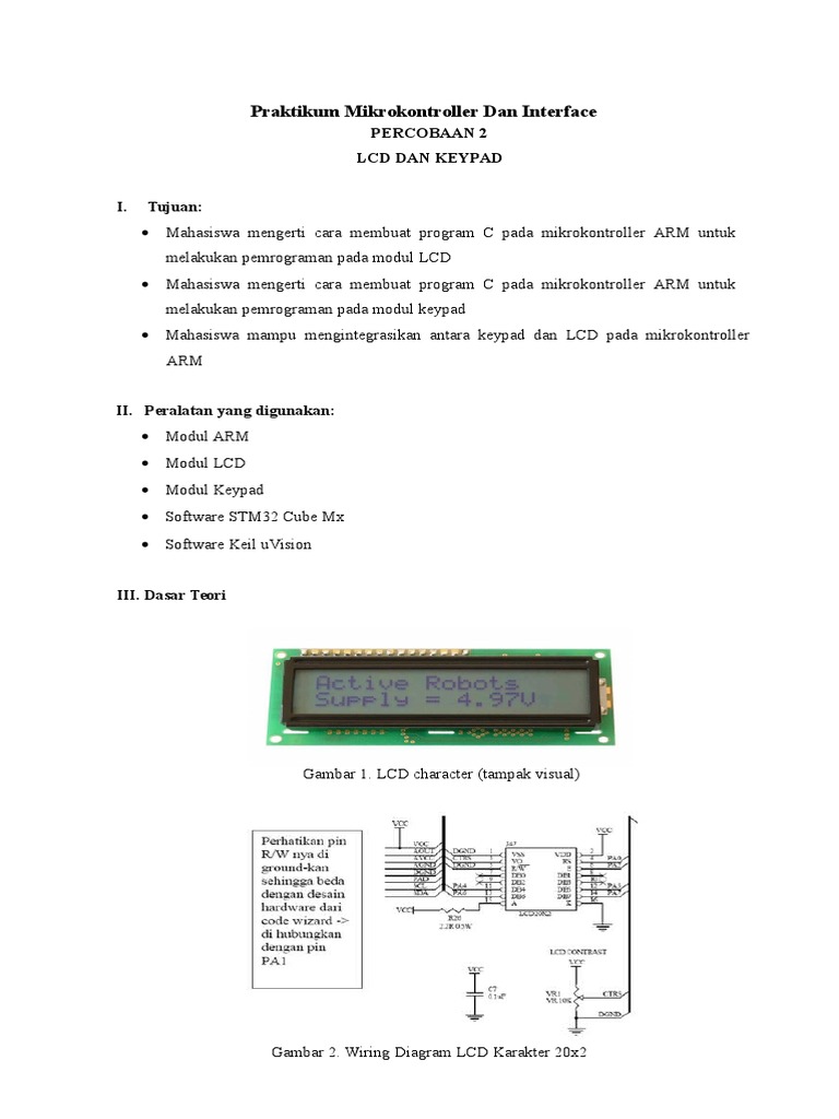 Pemrograman LCD dan Keypad ARM | PDF | Komputer