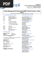 PMP Formula Guide | PDF