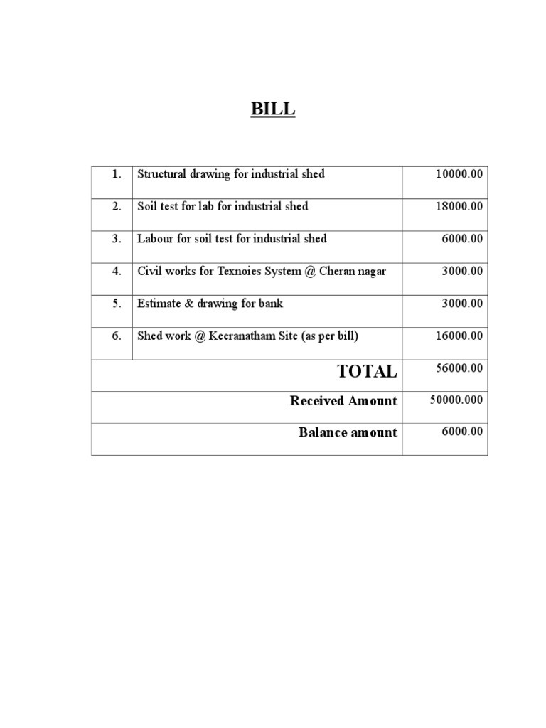 Total: Received Amount Balance Amount | PDF