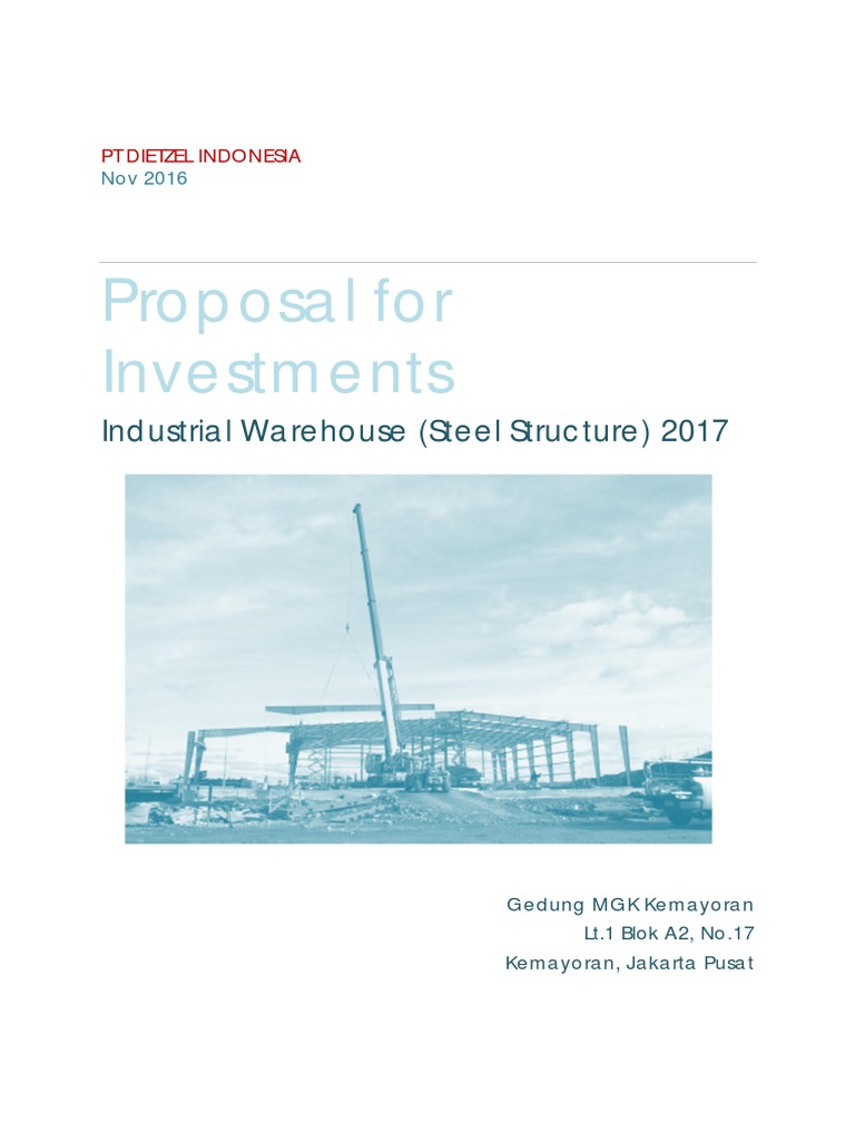 All Investor Proposal-Warehouse Building | PDF