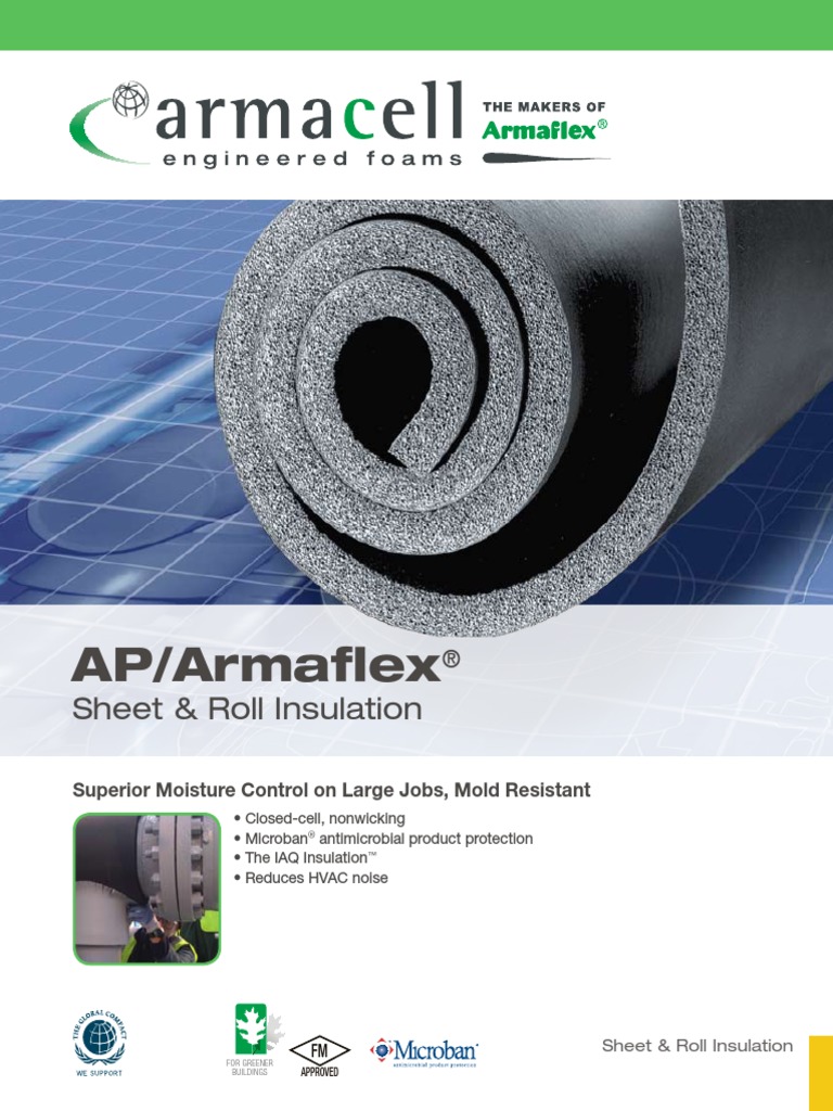 AP Armaflex Insulation Data Sheet | PDF | Thermal Insulation | Duct (Flow)
