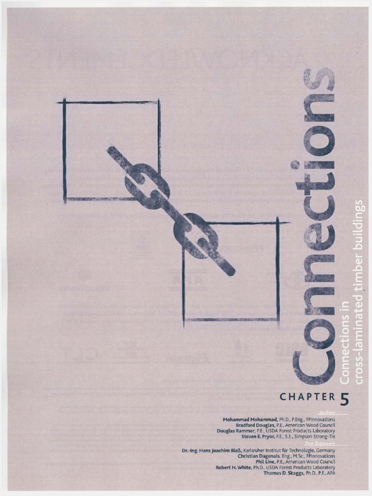 Connections in Cross Laminated Timber | PDF | Framing (Construction ...