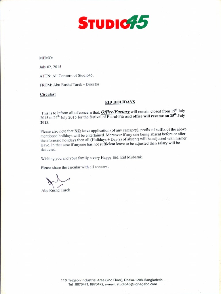 Eid Holidays Circular (Studio45).pdf