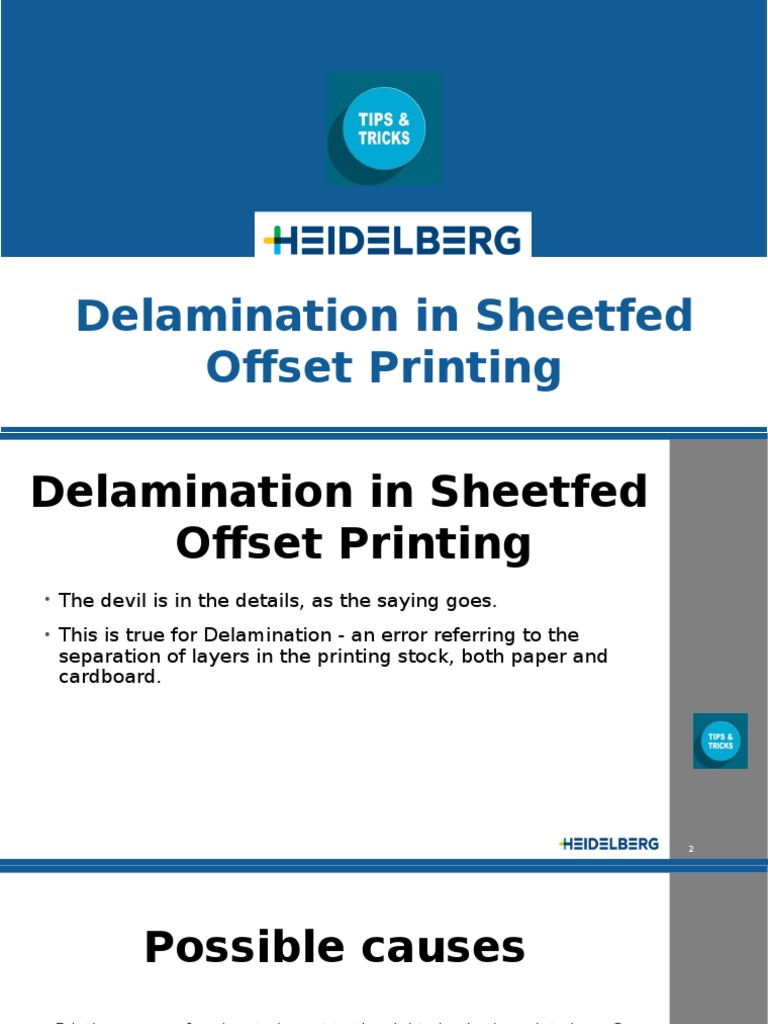 Causes and Remedies for Delamination | PDF | Paper | Printing