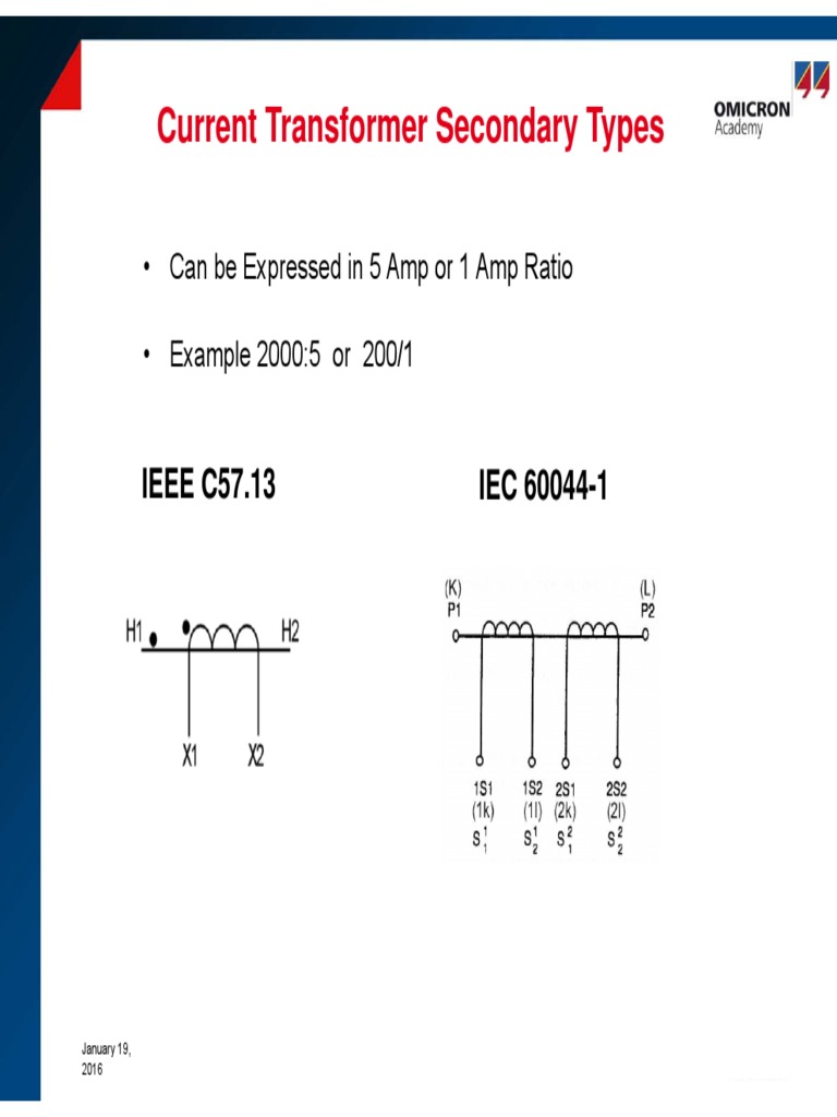 Current Transformer Secondary Types: IEEE C57.13 IEC 60044-1 | PDF