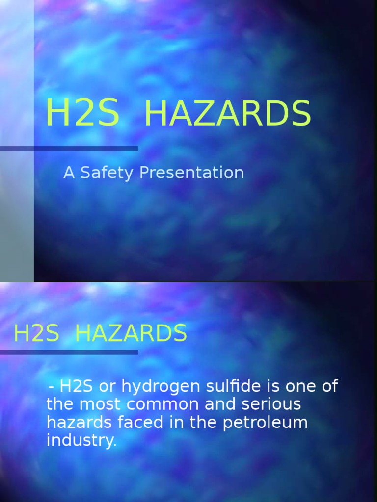 H2S Hazards | Odor | Chemical Substances