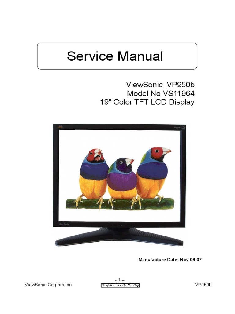 Proview Monitor LCD | PDF | Display Resolution | Power Supply