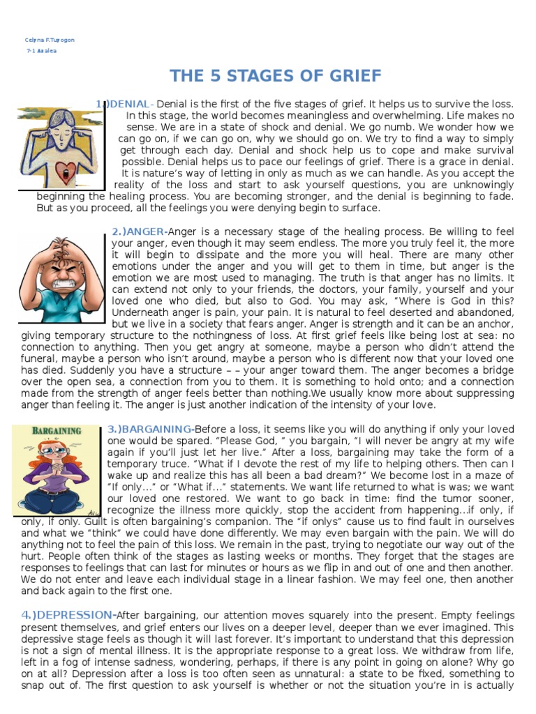 5 Stages of Grief | PDF | Denial | Anger