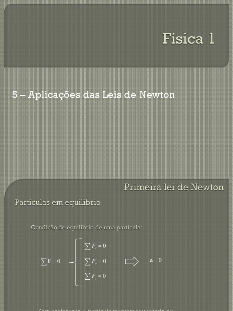 Aula 05 Aplicacoes Das Leis de Newton | PDF | Transition Metals ...