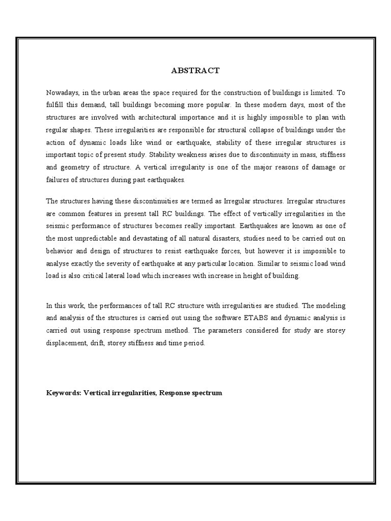 Vertical Irregularity. | PDF | Mechanical Engineering | Civil Engineering