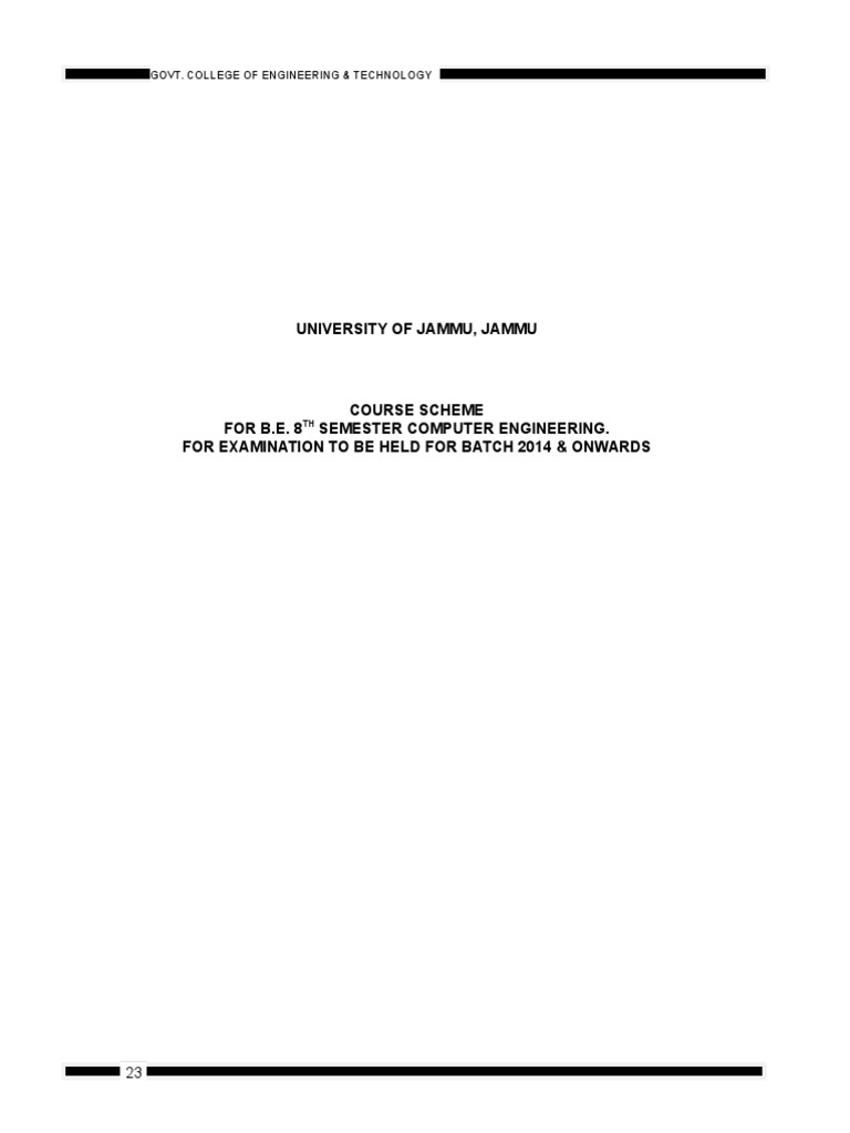 University of Jammu, Jammu: Govt. College of Engineering & Technology ...
