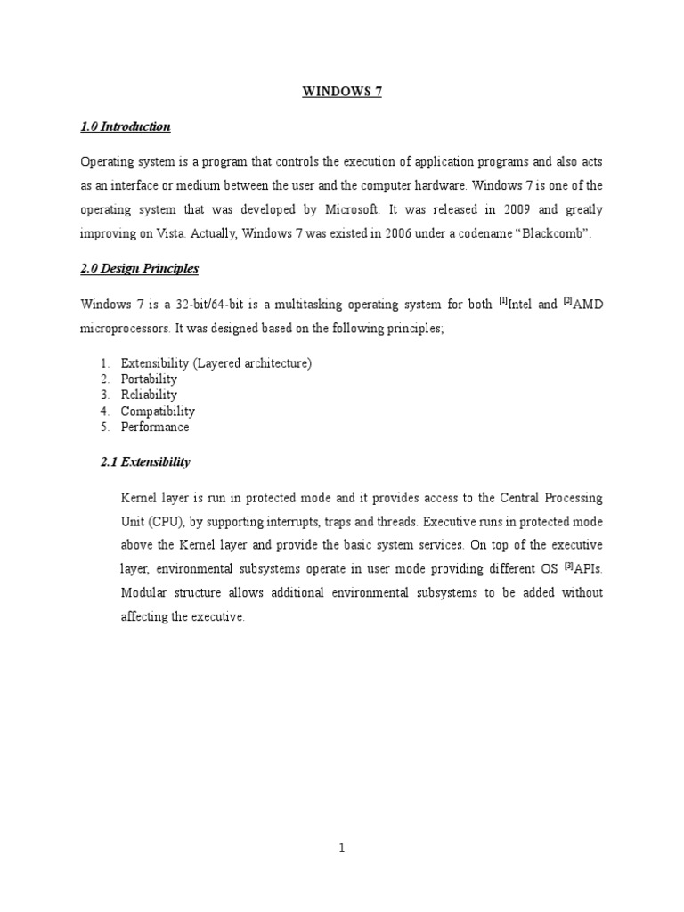 Windows 7 Coa Assignment | PDF | Thread (Computing) | Operating System