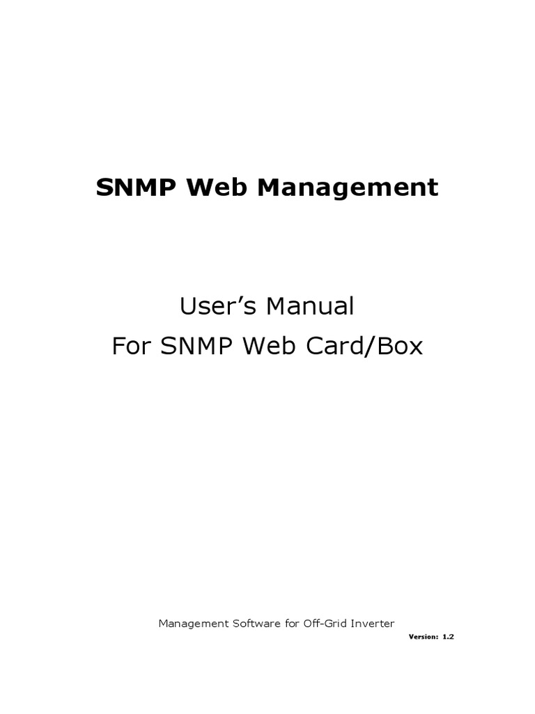 SNMP Web Card+box-User Manual | Download Free PDF | Email | Battery Charger