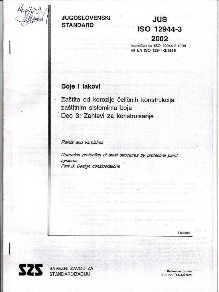 Jus Iso 12944-3 2002 | PDF