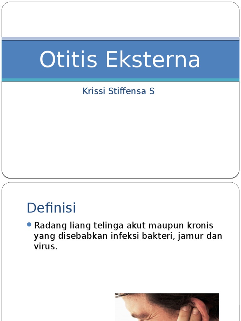 Otitis Eksterna PPT Jurnal | PDF