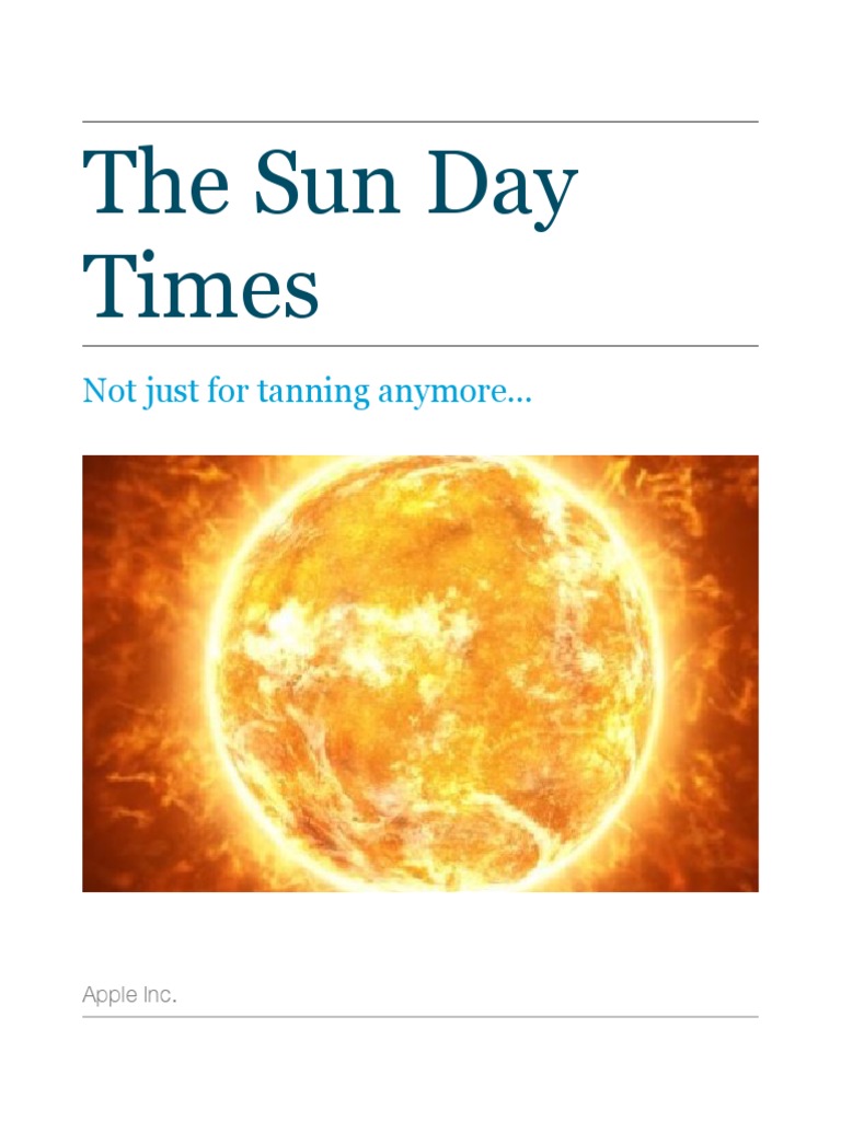 Sun's Role and Facts Explained | PDF