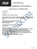 Basic 100v System Wiring Guide | PDF | Loudspeaker | Amplifier