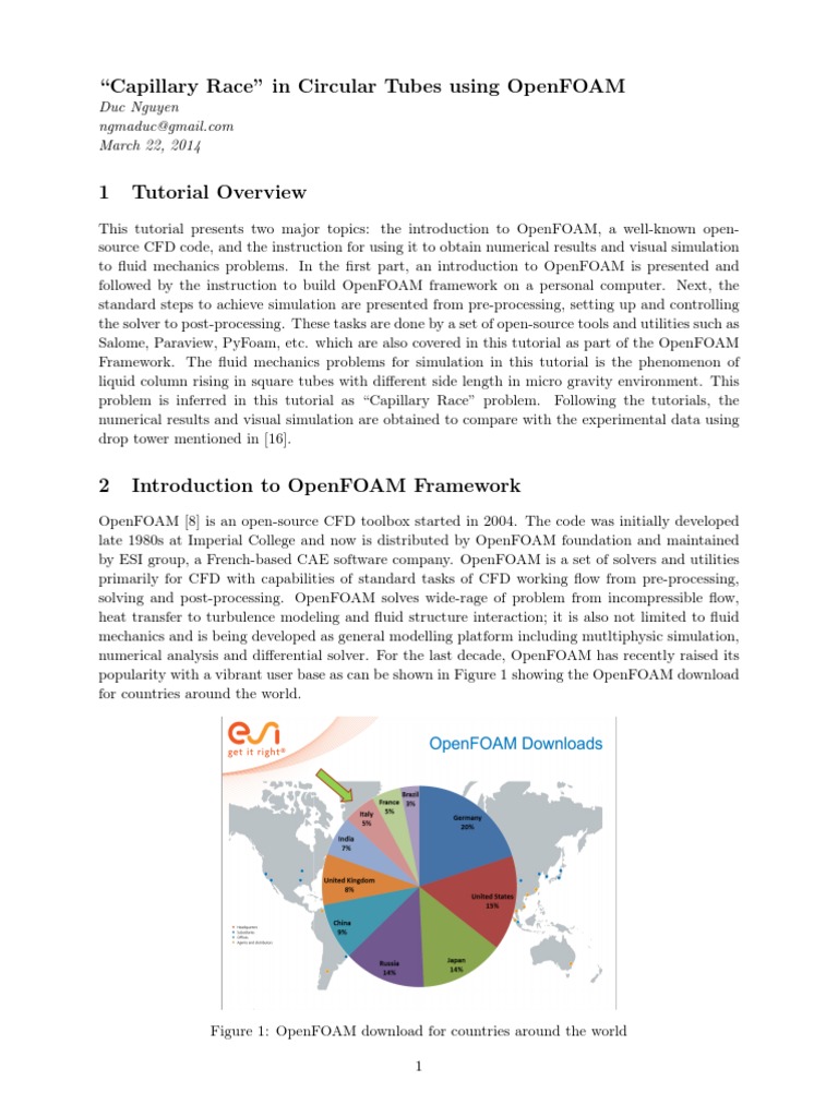 OpenFOAM Tutorial | PDF | Installation (Computer Programs ... OpenFOAM Tutorial | PDF | Installation (Computer Programs ...