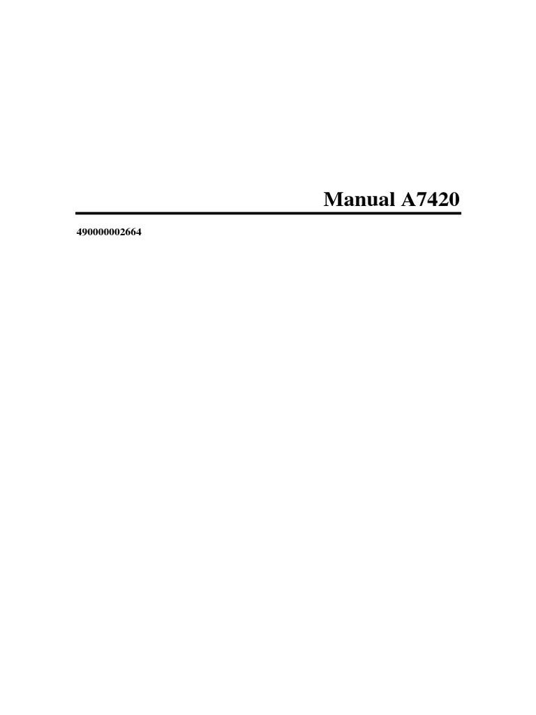 Manual A7420 PDF | PDF | USB | HDMI