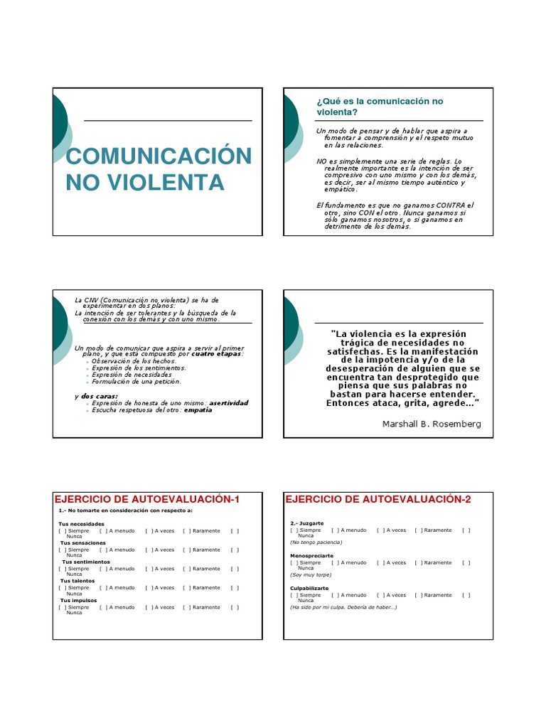 Comunicacion No Violenta PDF | Descargar gratis PDF | Ira | Ciencias del comportamiento
