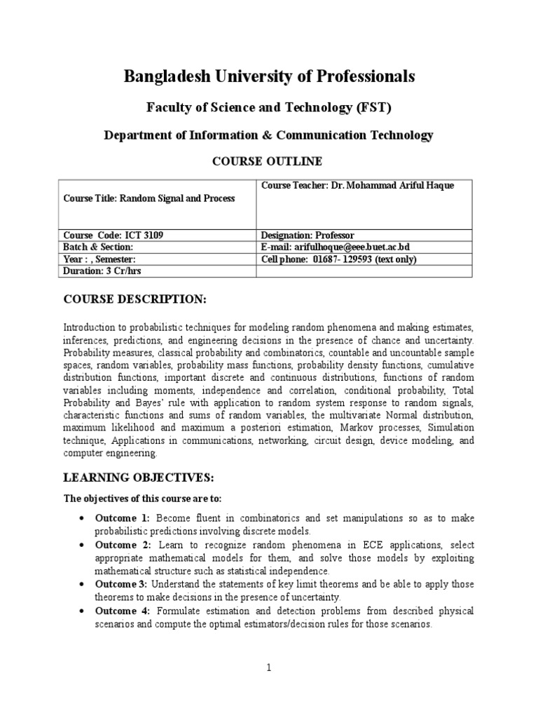 Bangladesh University of Professionals: Faculty of Science and ...