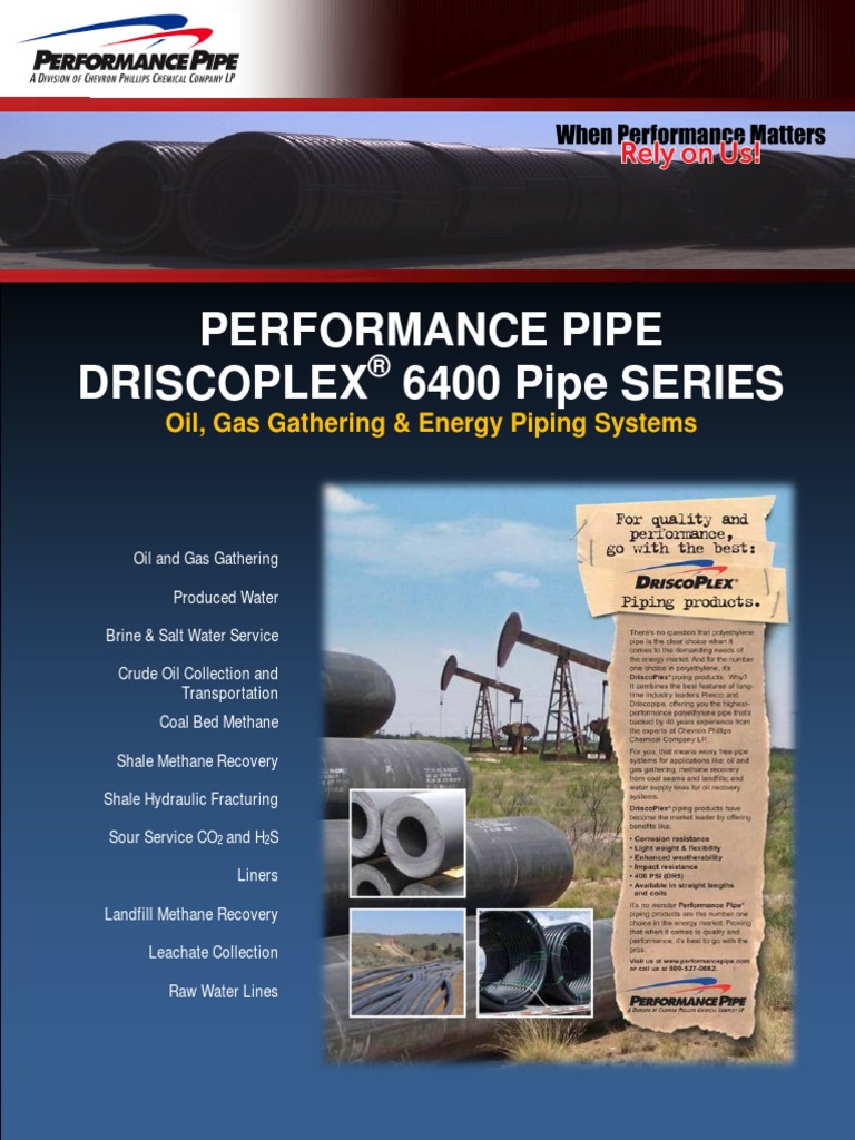 Driscoplex 6400 | PDF | Polyethylene | Pipe (Fluid Conveyance)