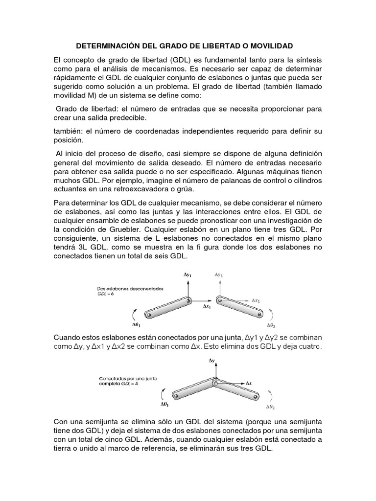 Calculo de Grubler | PDF | Ecuaciones | Física